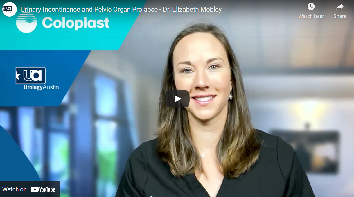 Urinary Incontinence & Pelvic Organ Prolapse - Dr. Elizabeth Mobley